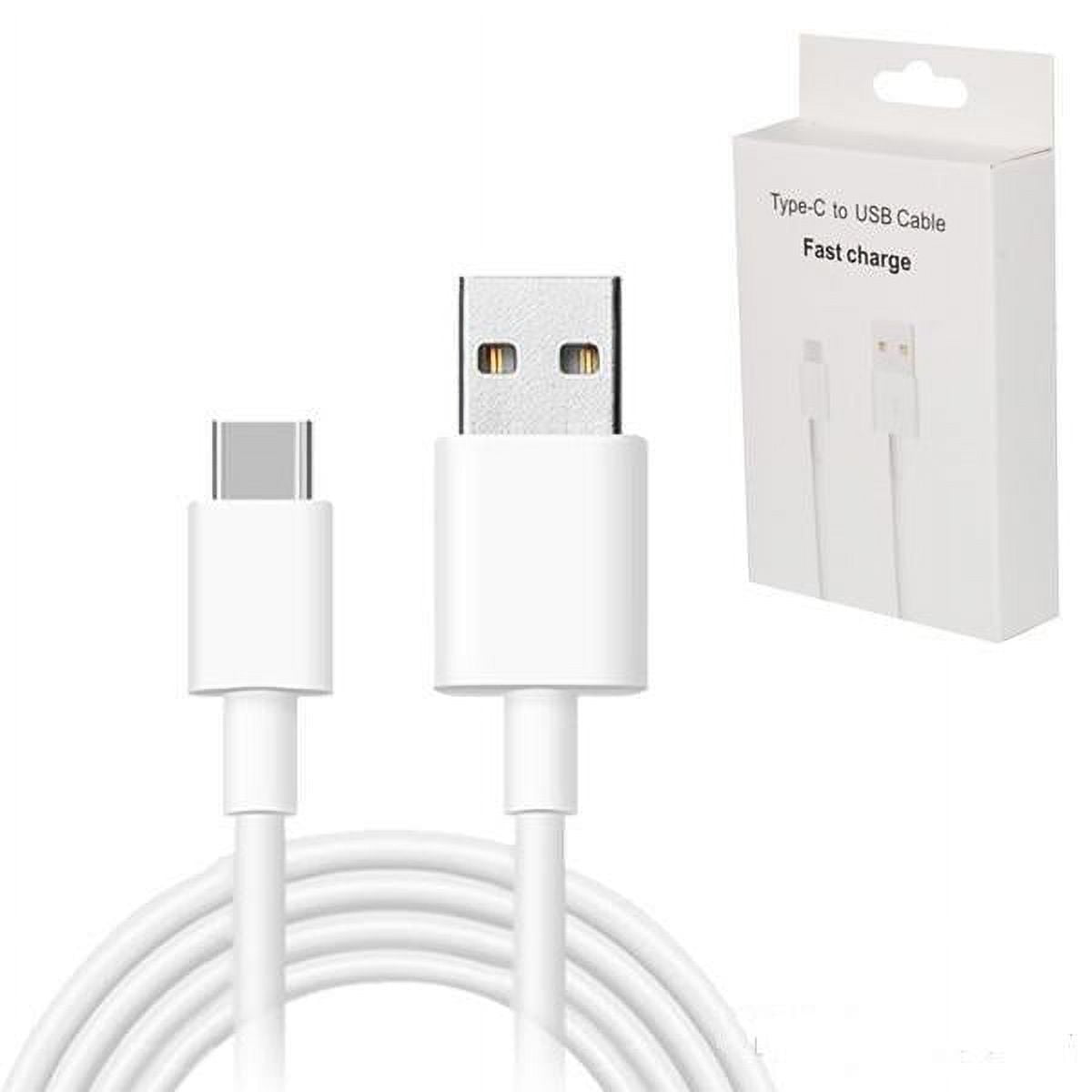 USB Cable 2.0 USB Type C Data Charge Cable - White - Walmart.com
