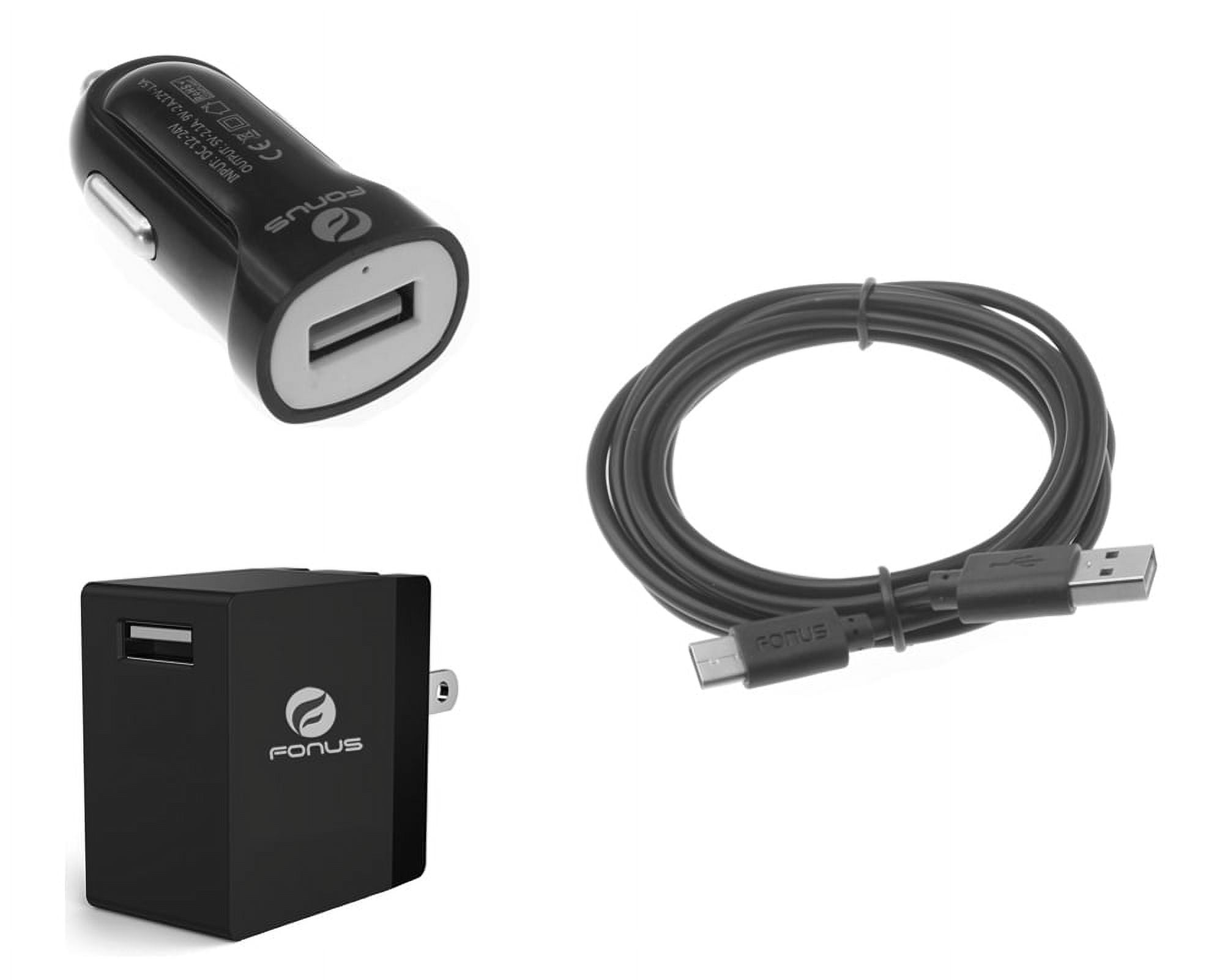 USB Cable Fast Home Car Charger for Jitterbug Smart3 Phone - Type-C 6ft ...