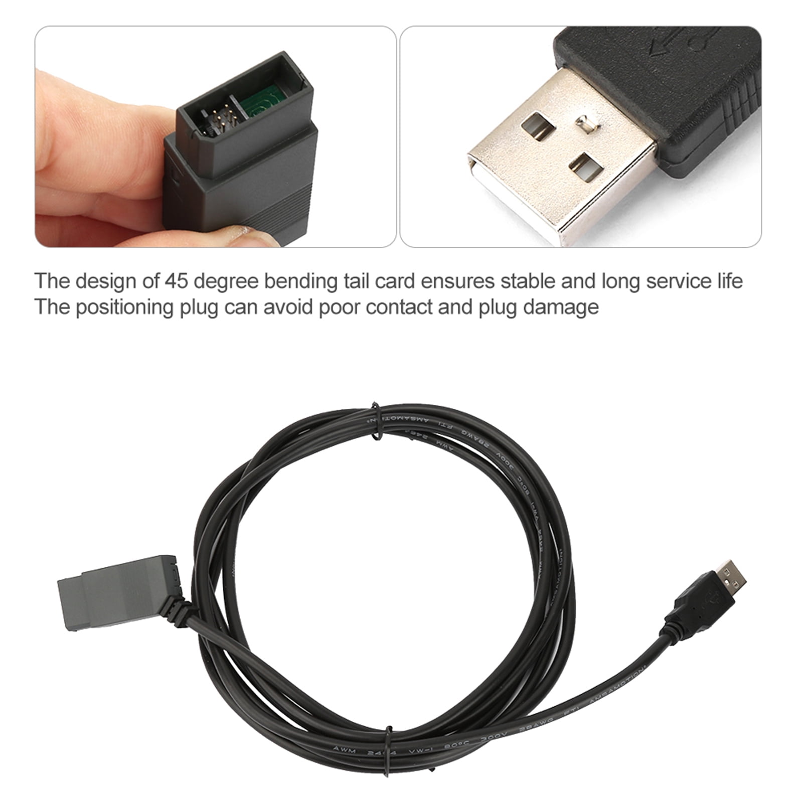 USB Cable PVC Programming Cable Download Cable Copper Cable With 45 ...