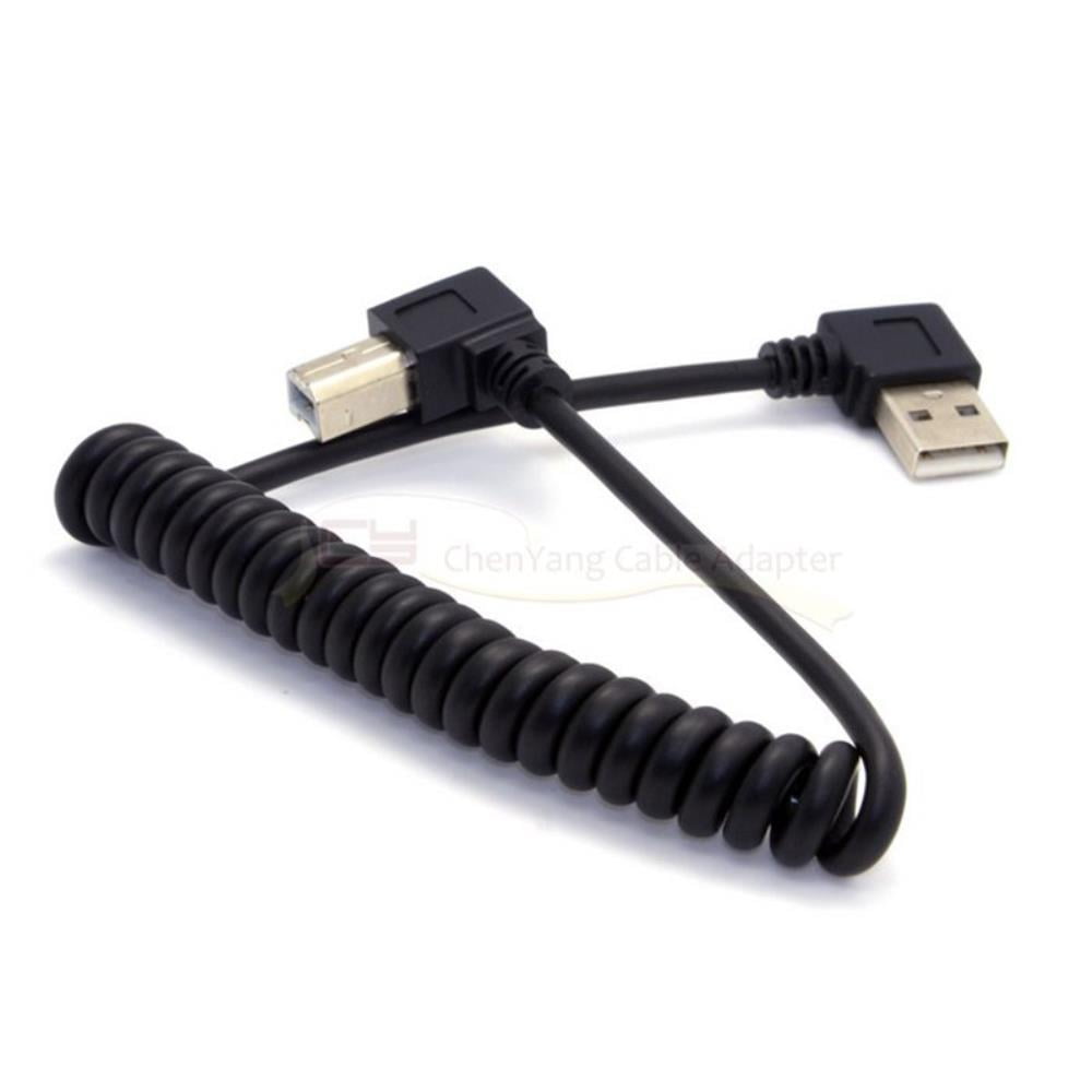 USB Cable Right Angled USB 2.0 A Male to B Angled Male 90 degree ...