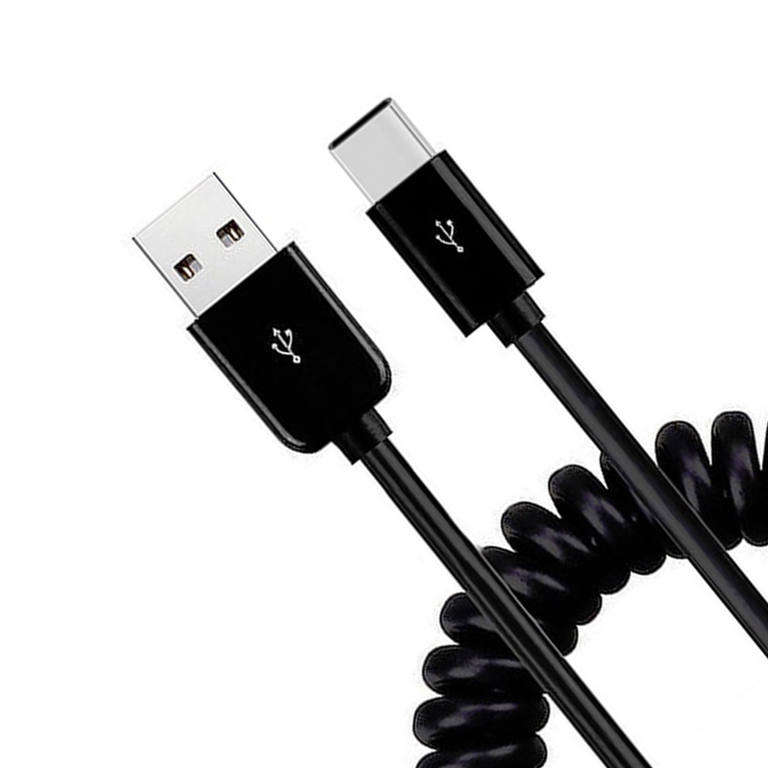 Coiled USB Cable for HMD Vibe/Skyline - Type-C Charger Cord USB-C Power ...
