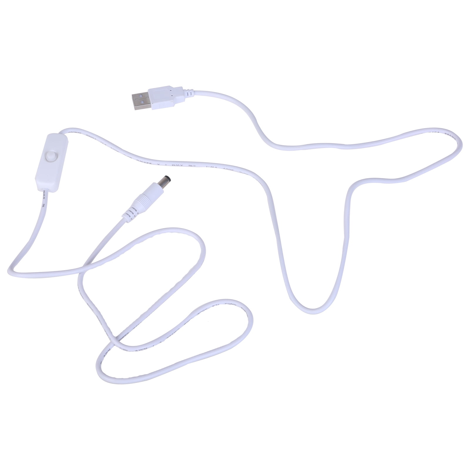 USB Cable with ON Off Button 5V Plug Connectors Easy Device Management ...