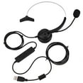 USB Call Center Cordless Headset Noise Cancelling Mute Function USB ...