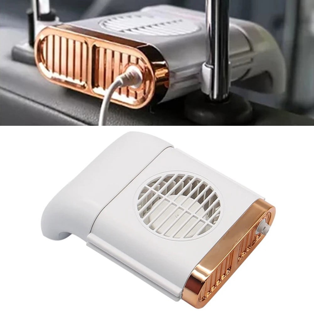 USB Car Back for Seat Fan Three-grade Foldable Silent Fan Adjustable ...
