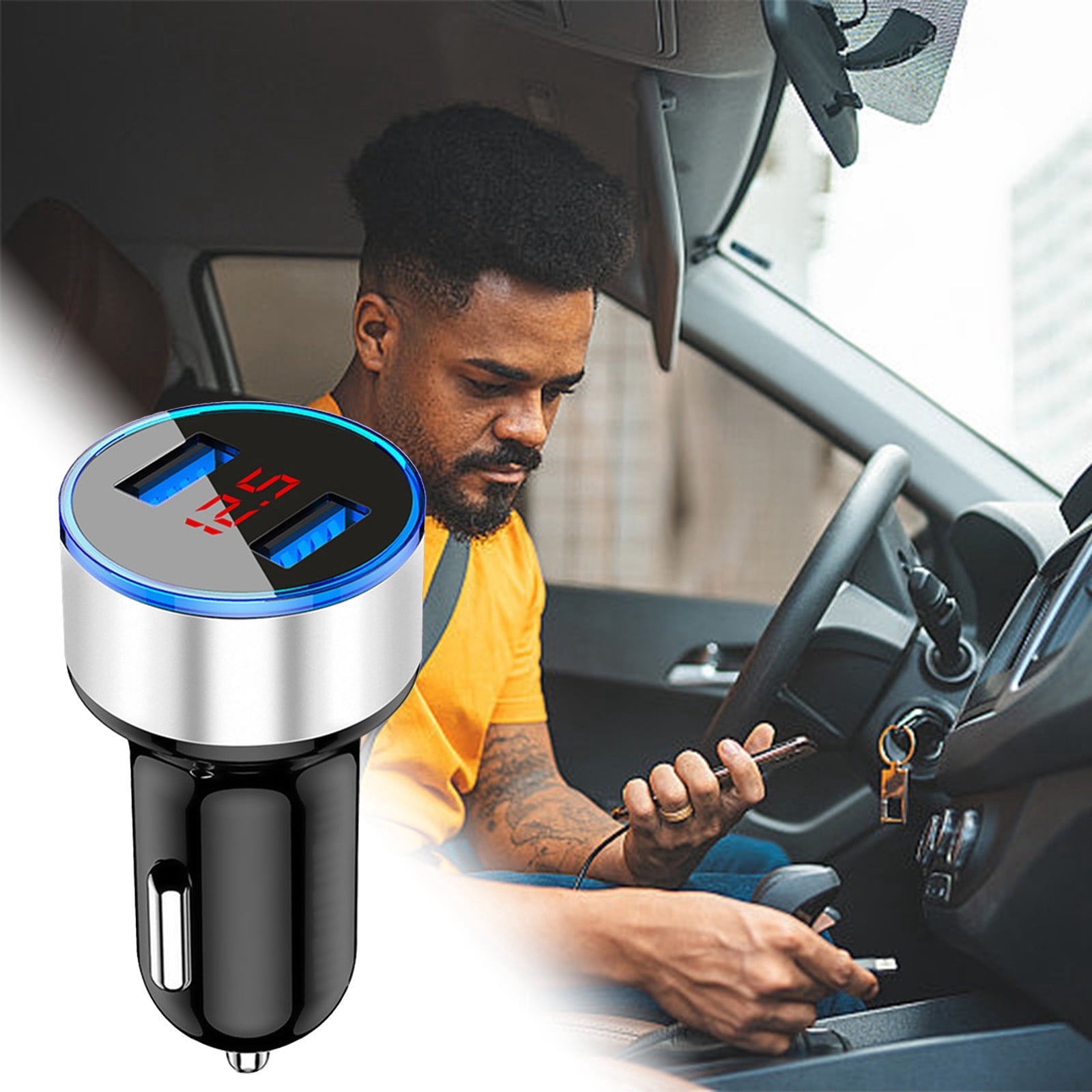 USB Car Charger 3.1A Output 12/24V USB Adapter Plug Suitable For Galax ...