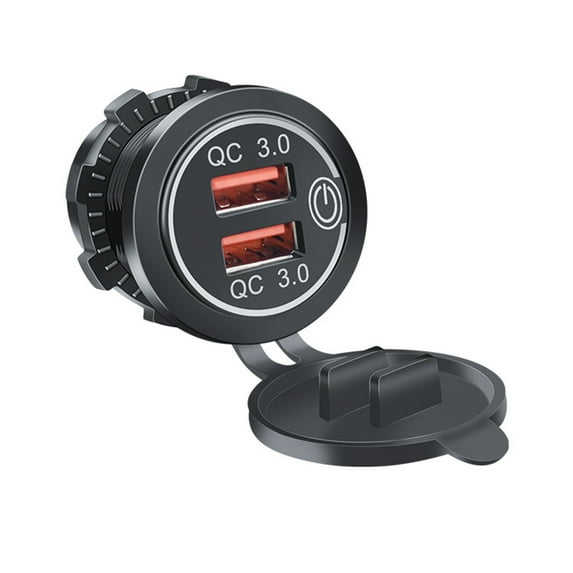 USB Car Charges 36W Double Port Fast Charging Adapter with Power ...