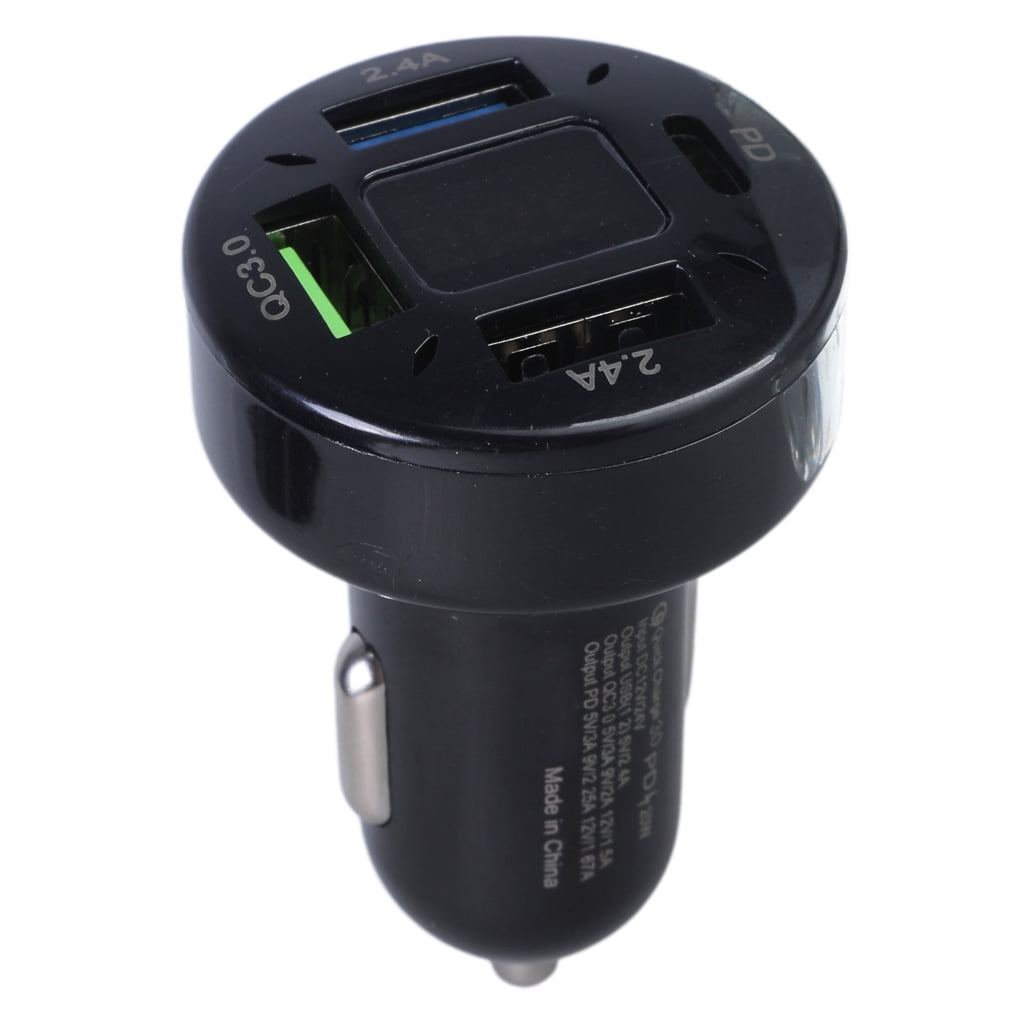 USB Car Charging Adapter 66W 4 Port Super Fast Car Charging Adapter 4 ...