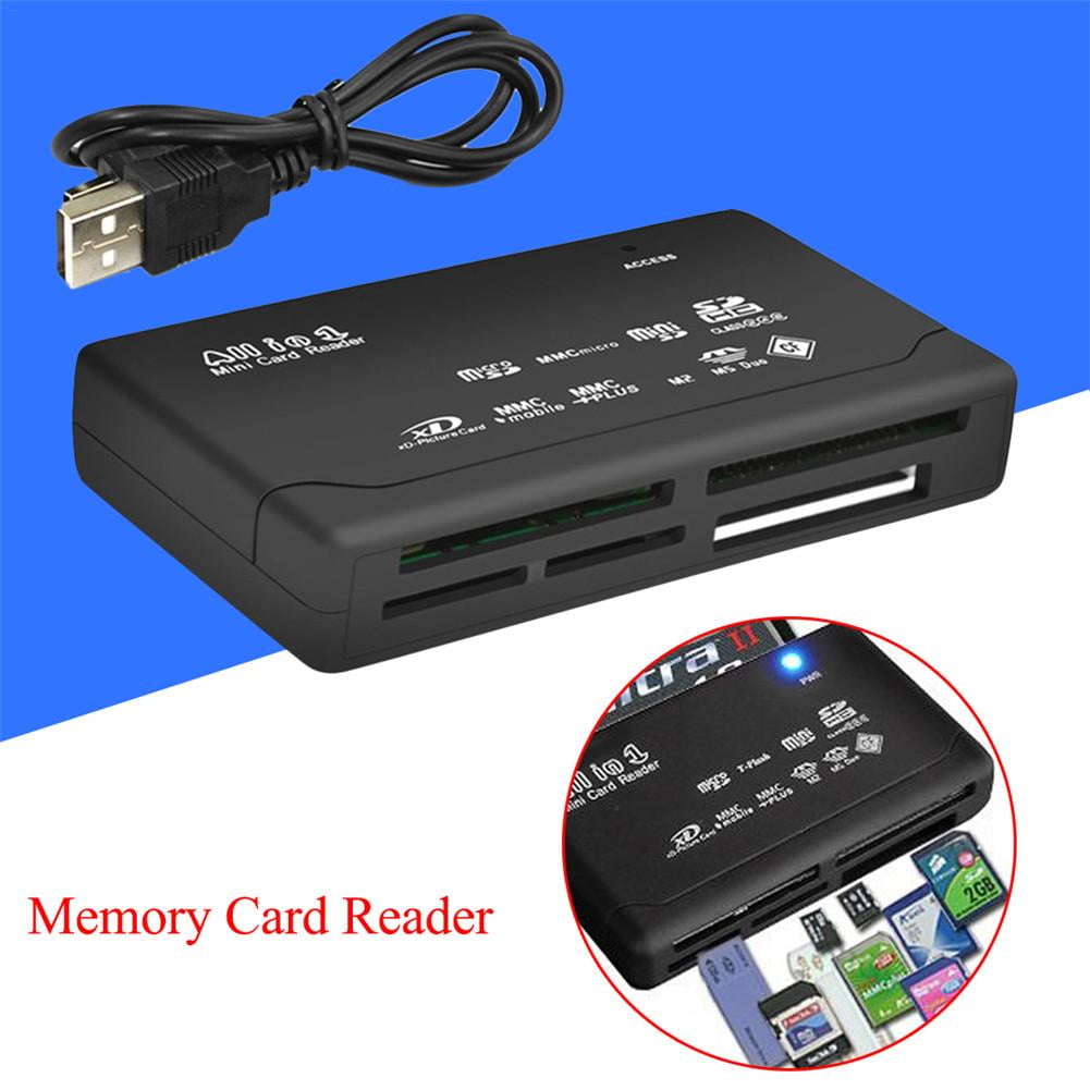 USB Card Reader All in One USB Memory Card Reader - Walmart.com