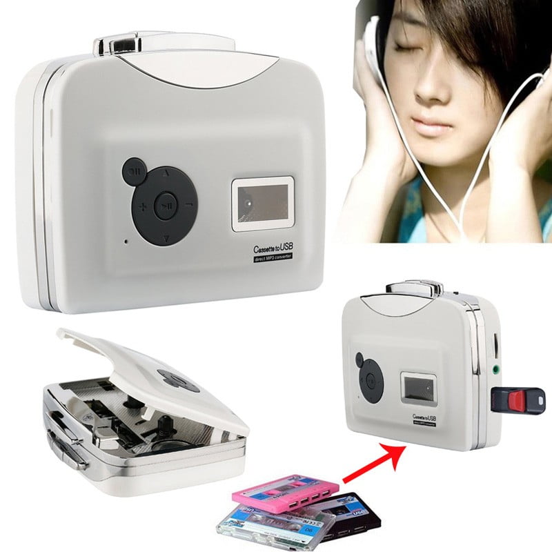 USB Cassette Tape Player Tape to MP3 Recording Music into USB Flash ...