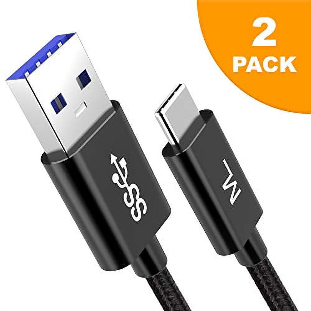 USB Certified Type C Cable, USB C to USB A Charger (10in, 2 Pack ...