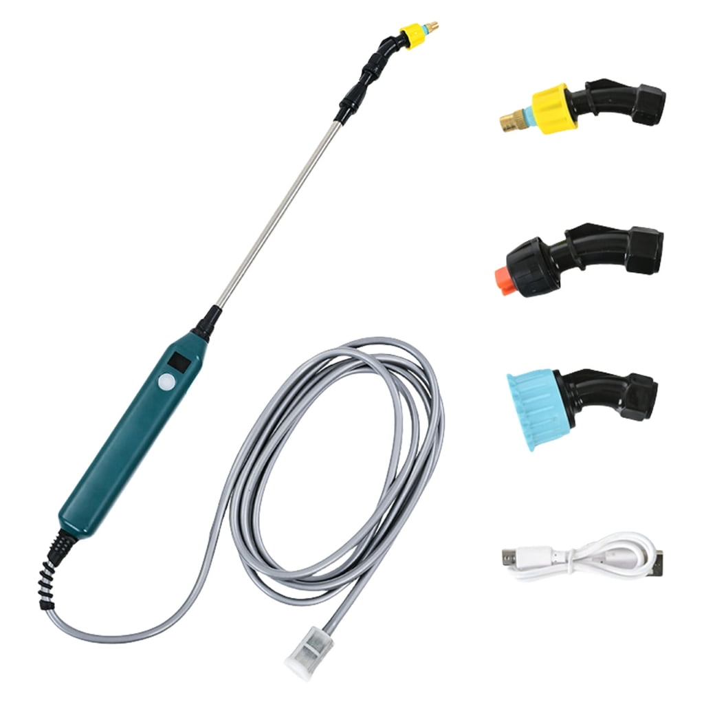 USB Chargeable Plant Sprayer Telescopic Wand 3 Nozzle Garden Sprayer ...