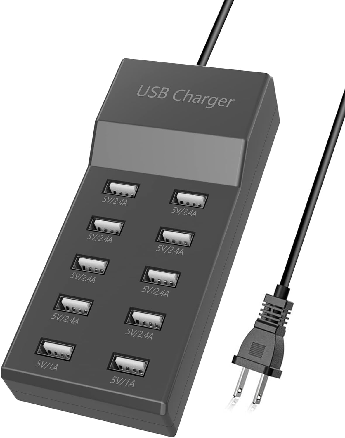 USB Charger,5V 10A(50W) USB Charging Station with 10-Port Family-Sized ...