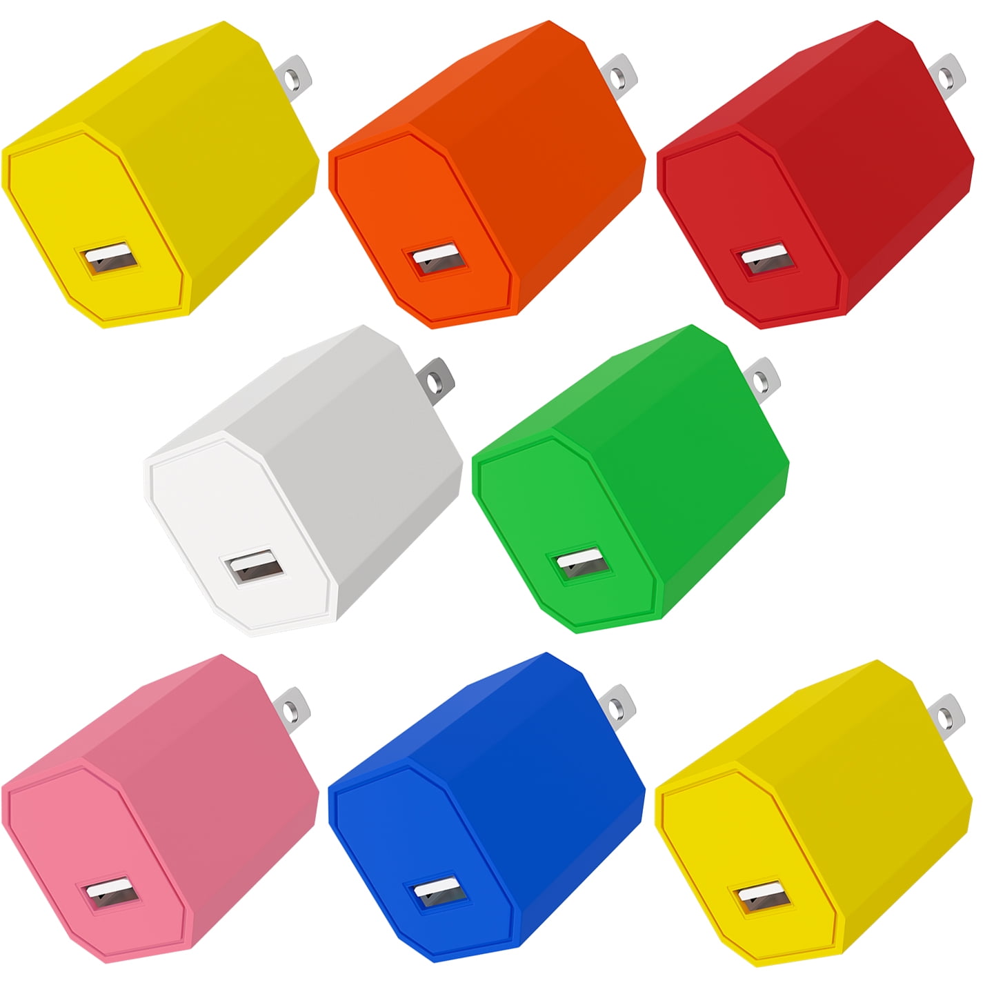 Copper Flex USB Charger 5W, 1-Port 1A Mini Cube, Fast Charging Wall ...