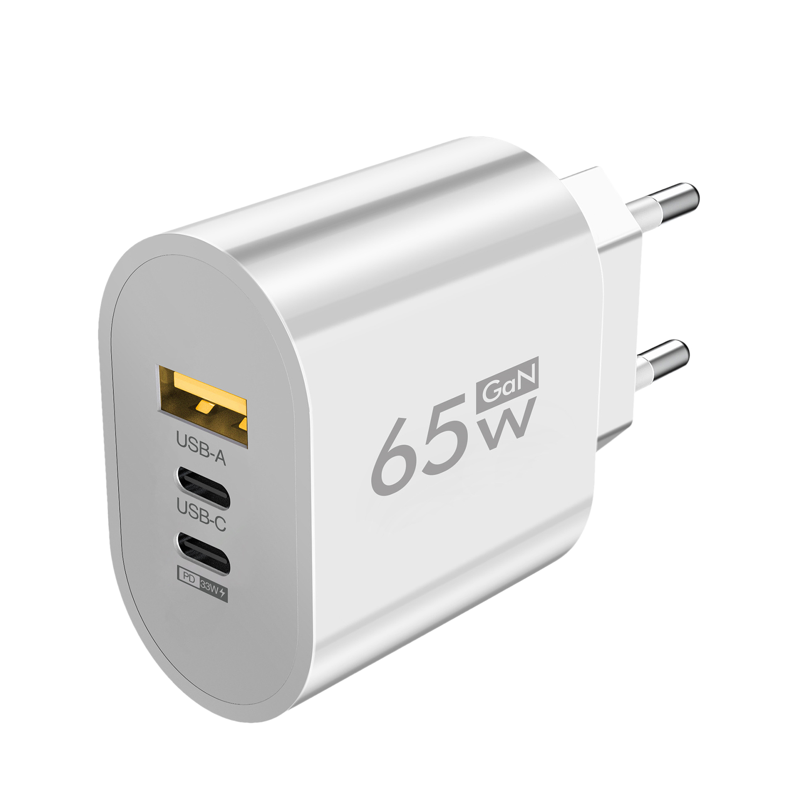 USB Charger Block Multiple Ports, 3 Port Charger Block, 65W PD Port ...