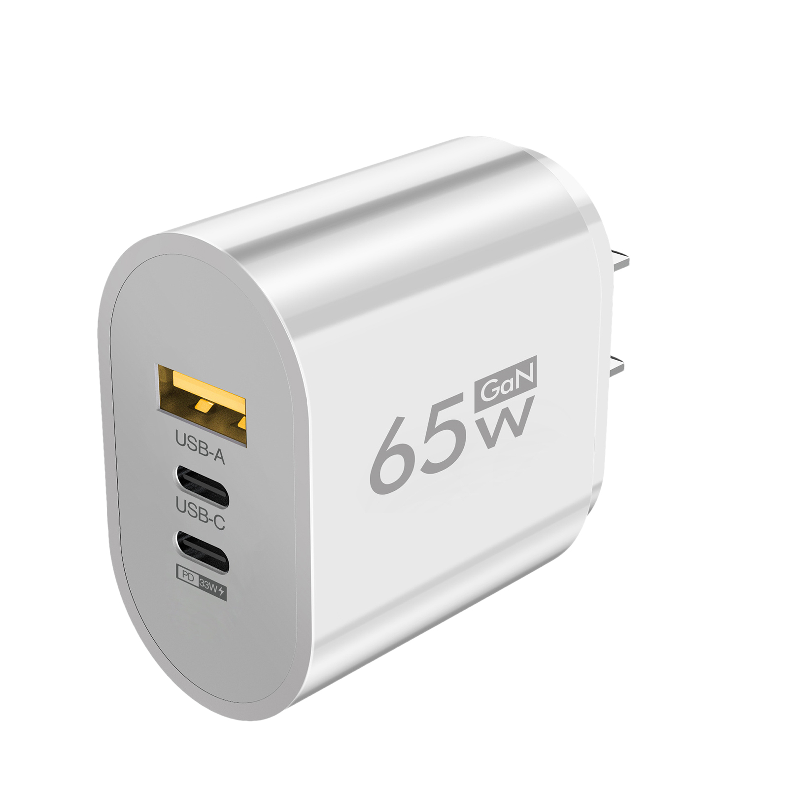 USB Charger Block Multiple Ports, 3 Port Charger Block, 65W PD Port ...