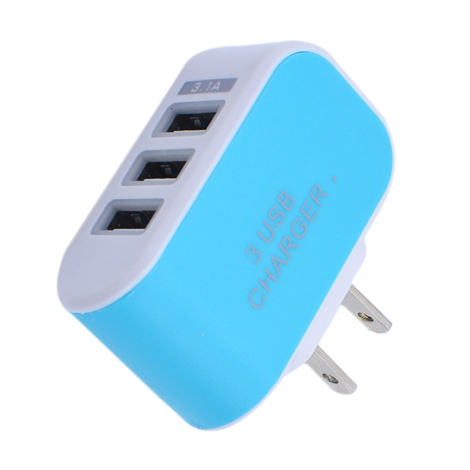USB Charger Block Multiple Ports, 3 Ports Wall Adapter Portable Charger ...
