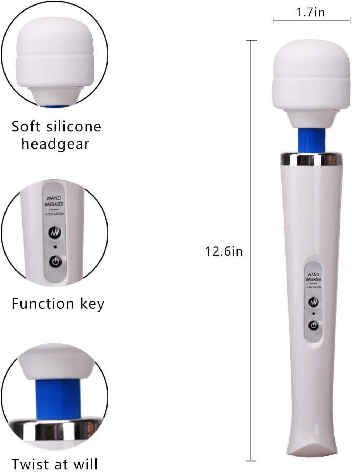 Usb Charging 10 Speeds Powerful Hand Held Wand Massager With Strong Vibrationpersonal Massager