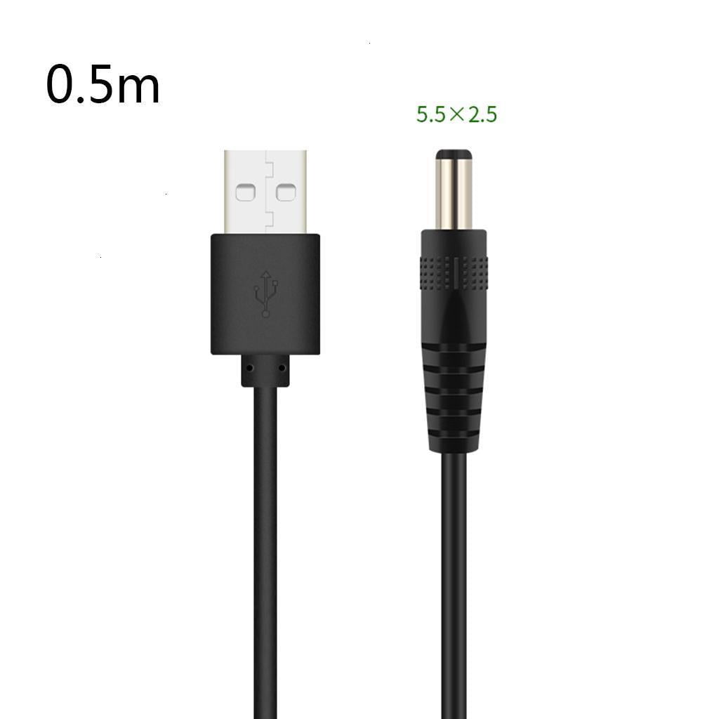 USB Charging Cable Cord Universal USB to for DC 5.5x2.1 5.5x2.5 3.5x1 ...