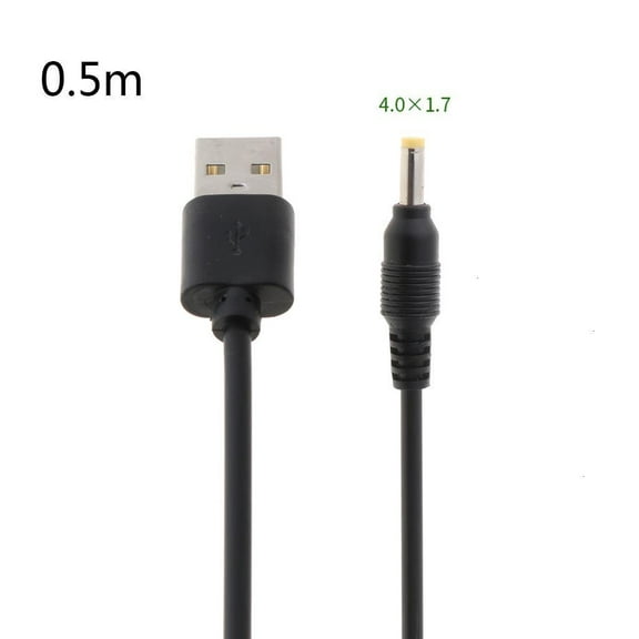 LIANSUM 5V DC Power Cord, USB to DC 5.5x2.1mm Plug, Charging Cable with ...