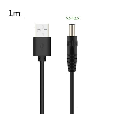 LIANSUM 5V DC Power Cord, USB to DC 5.5x2.1mm Plug, Charging Cable with ...