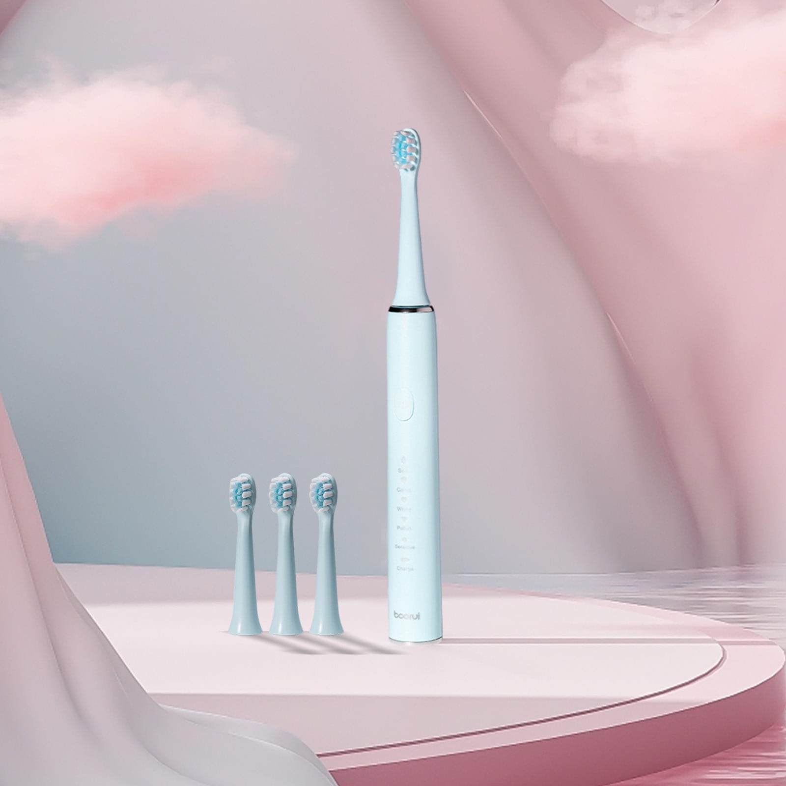 USB Charging Electric Toothbrush, Electric Toothbrush With 4 Brush ...
