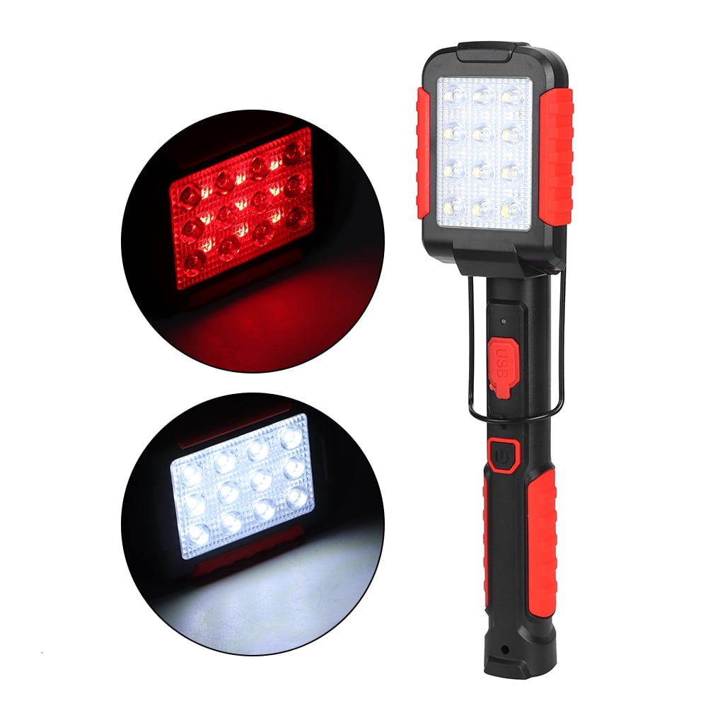 USB Charging Foldable LED Flashlight Flexible Hand Torch Work Light ...