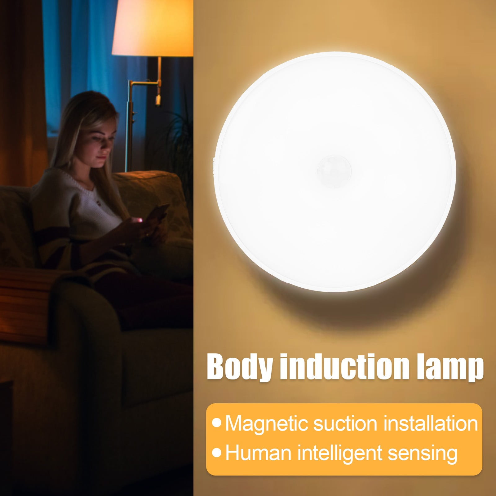 USB Charging Led Human Body Induction Eye Night Smart Home Products ...
