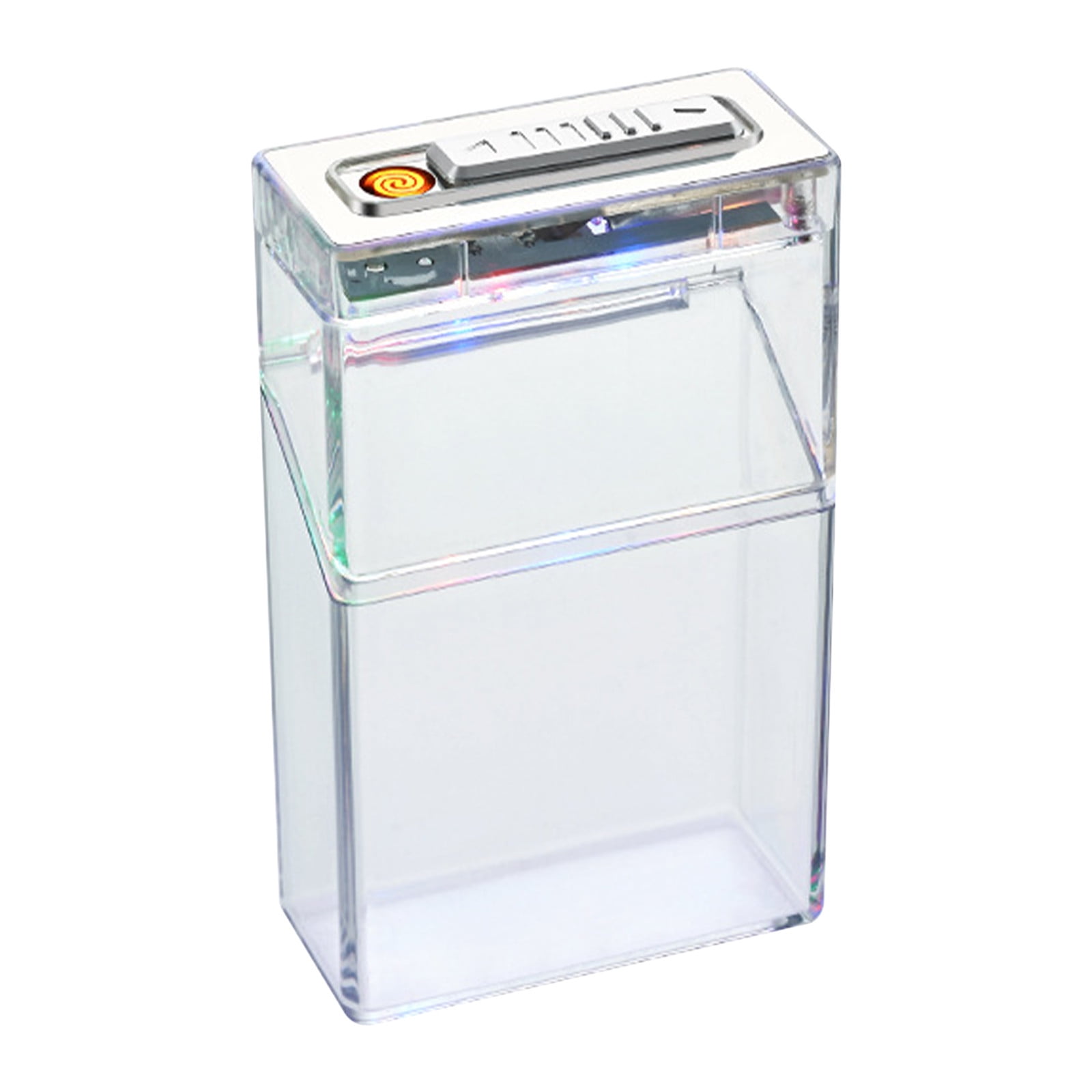 USB Charging Light Box, Transparent Colored Tungsten Lighter, Portable ...