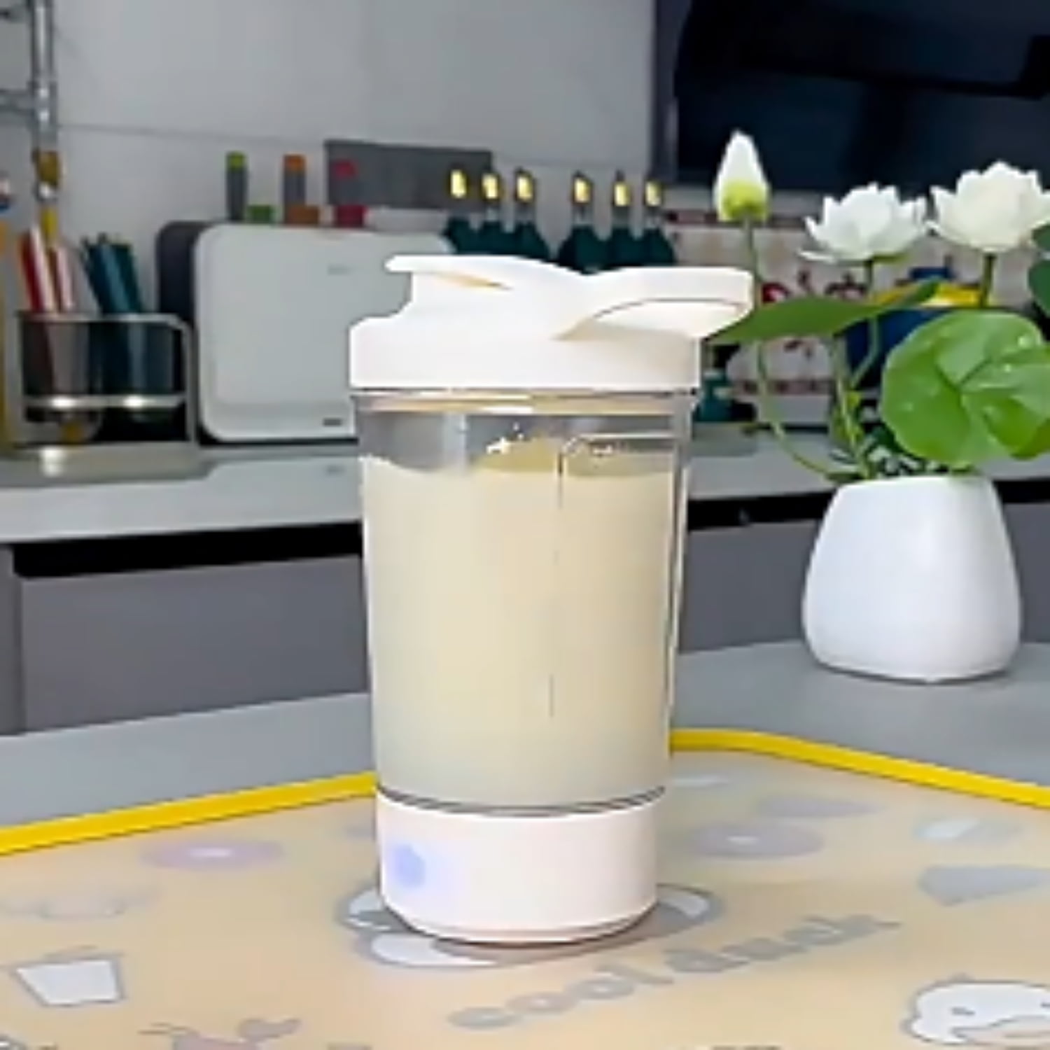 USB Charging Mixing Mug 500mAh PC Coffee Protein Shakes Milk Powder ...