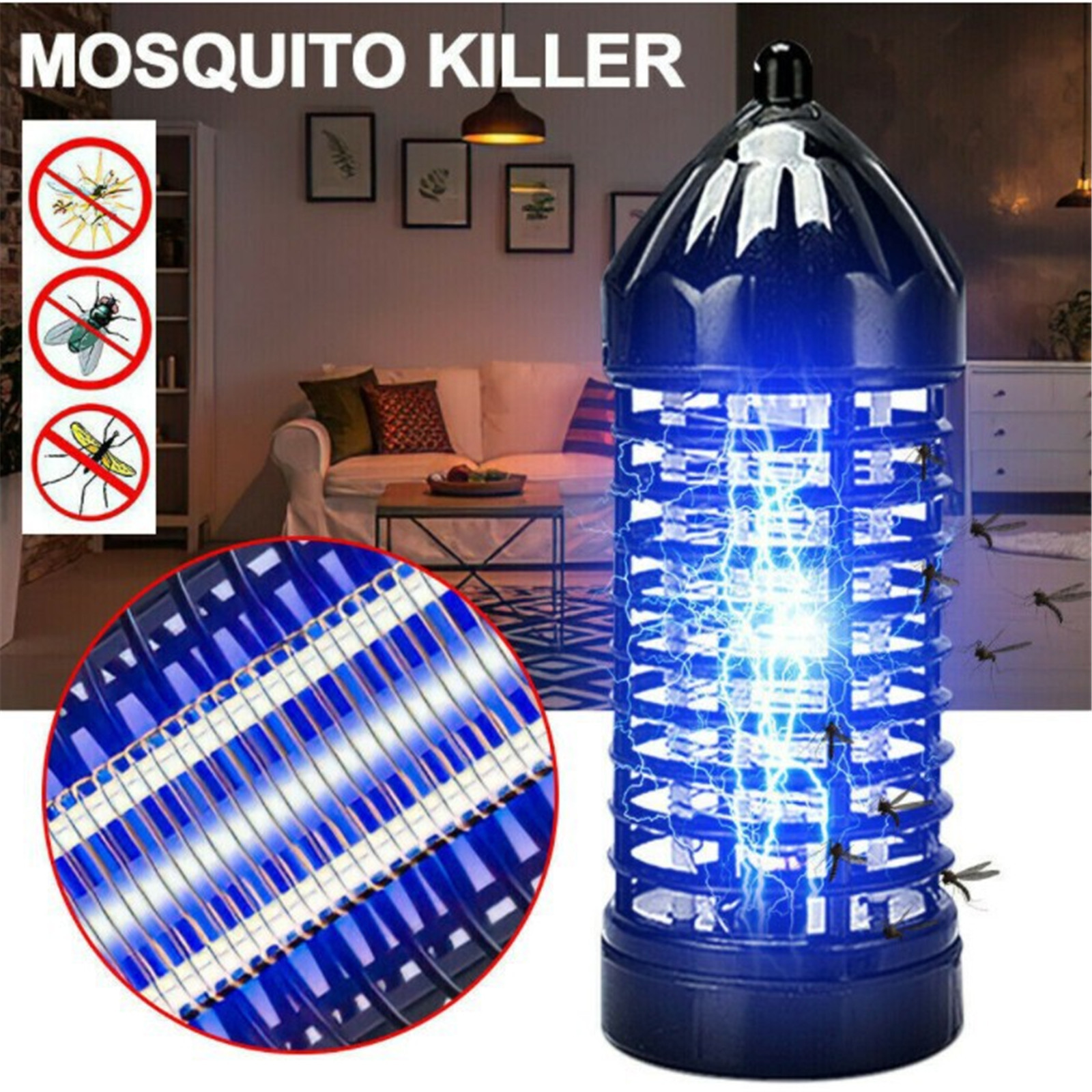 USB Charging Mosquito Repellent Light,Electric Wireless Mosquito Eliminator,Insect Fly Trap ...
