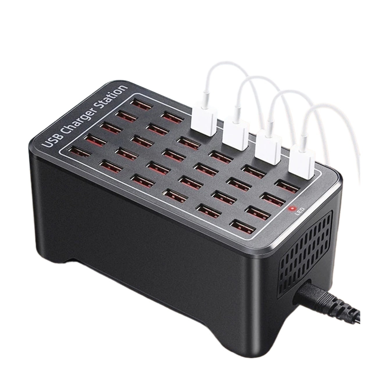 USB Charging Station 10 15 20 25 30 Multi Port Desktop USB Charger for ...