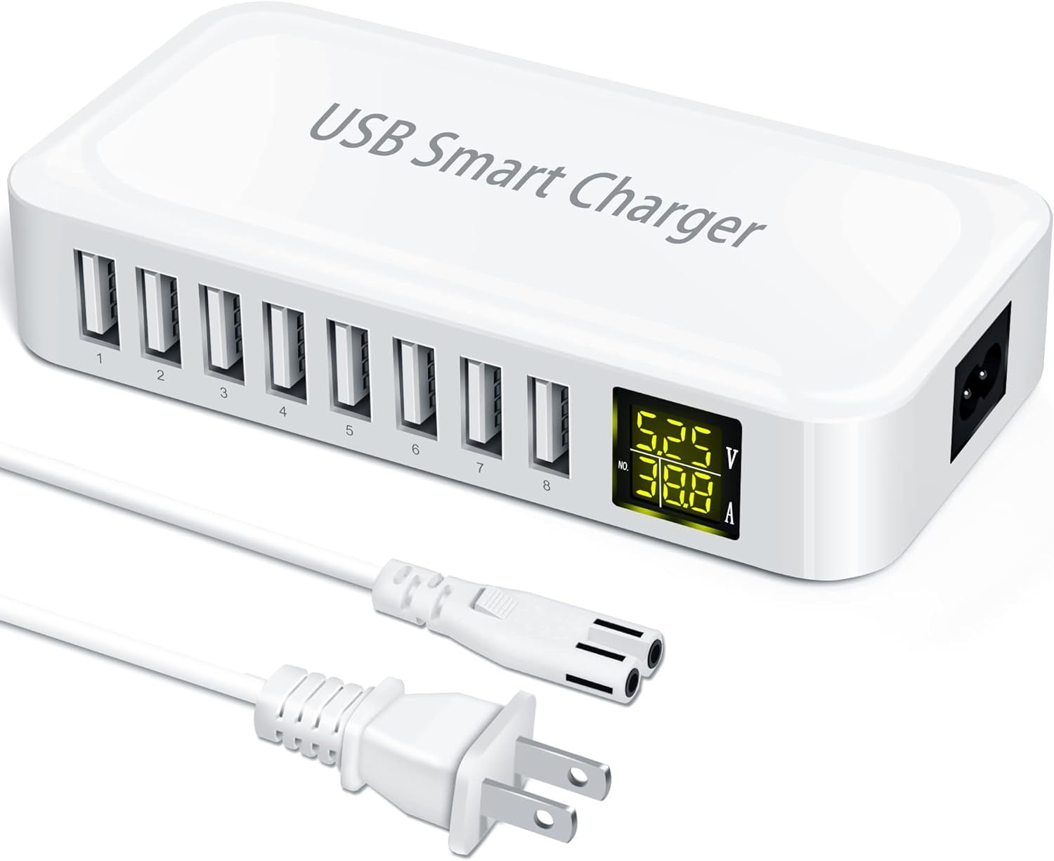USB Charging Station, 8-Port 60W/12A USB Charger Station, Multi Ports ...