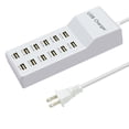 USB Charging Station with 12 Port Power Strip Fast Charging hub for ...