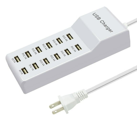 USB Charging Station with 12 Port Power Strip Fast Charging hub for ...