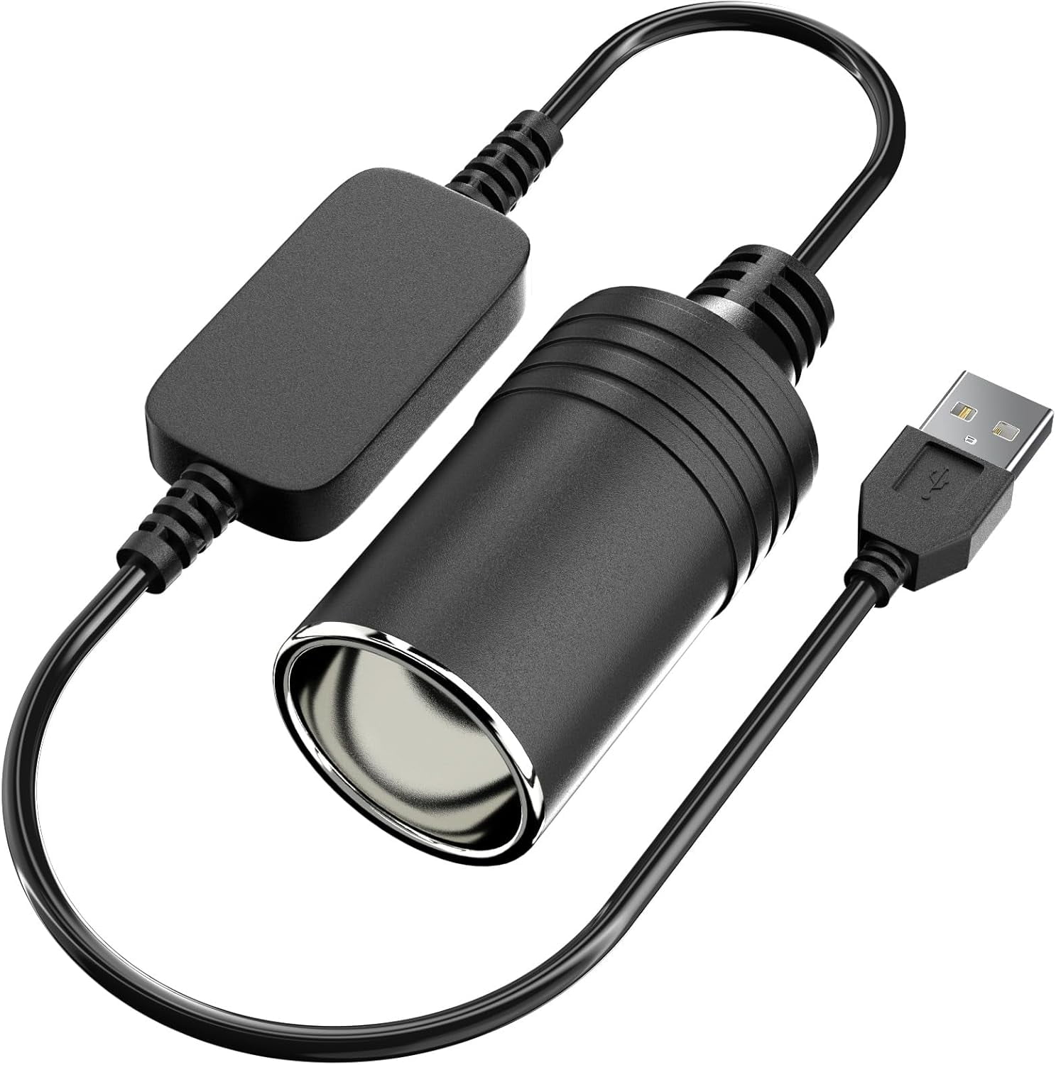 USB to Cigarette Lighter Adapter, 10W USB Male to 12V Cigarette Lighter ...
