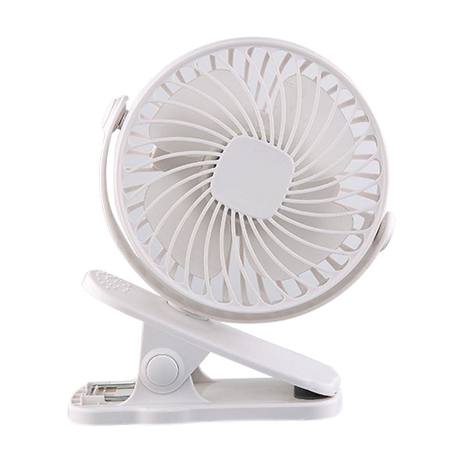 USB Clip Fan 1200/1800/2000mAh Rechargeable Battery 3 Speed Adjustable ...