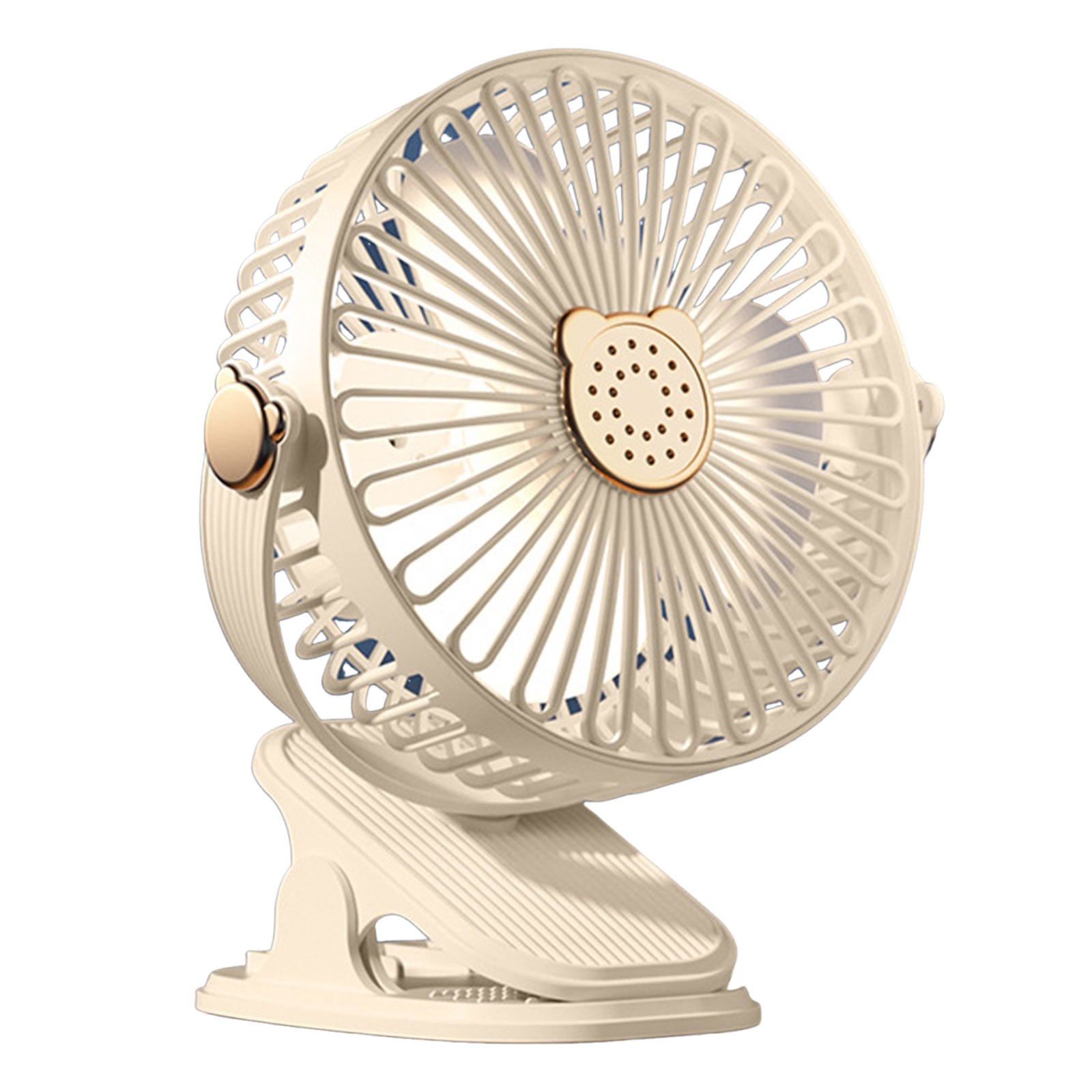 USB Clip Fan With Light Rechargeable Desktop Fan With Adjustable ...