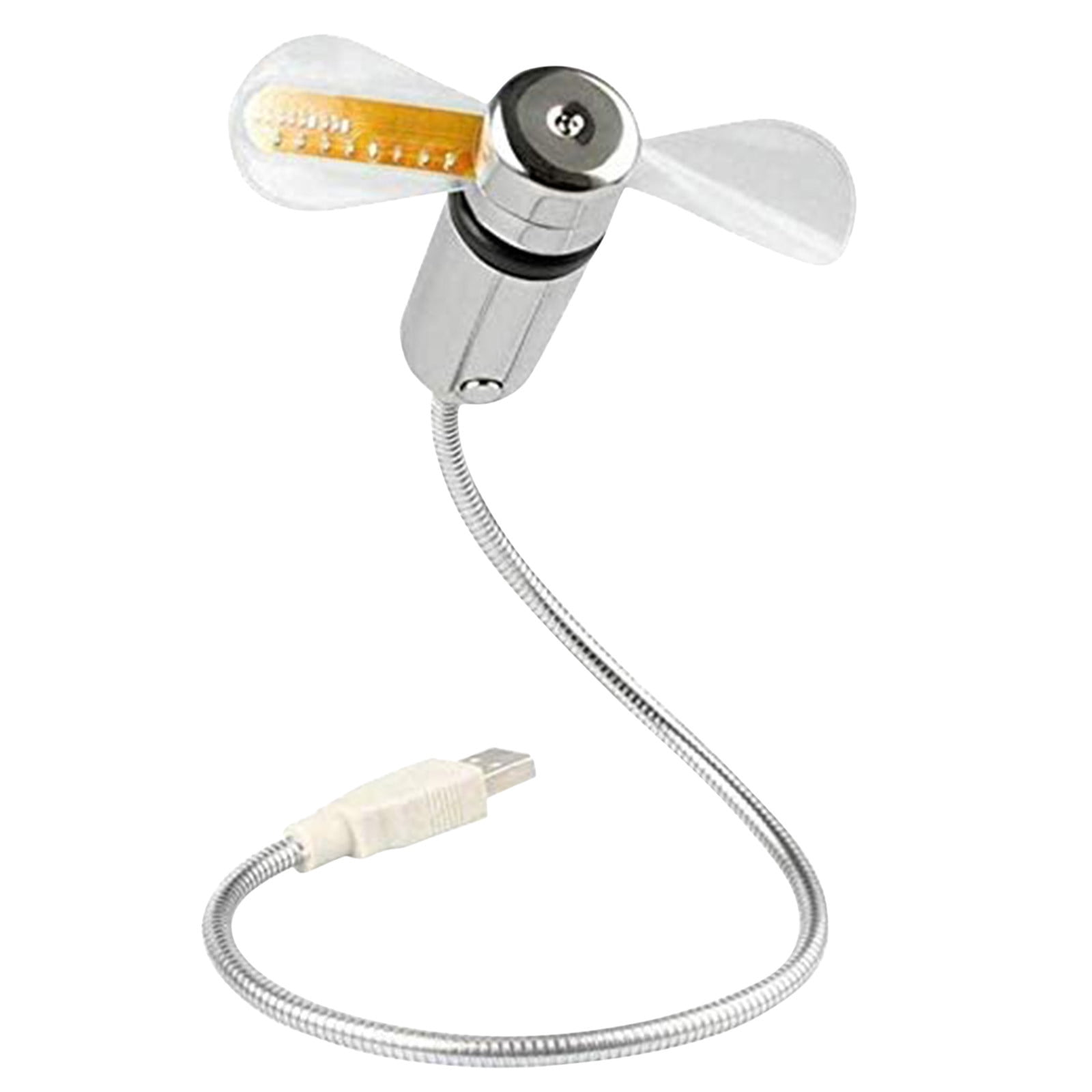 USB Clock Function Fan with Real Temperature Display and -Purpose ...