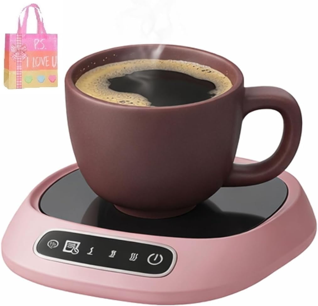 USB Coffee Mug Warmer & Cup Heater - Adjustable Temperature Desk Warmer ...