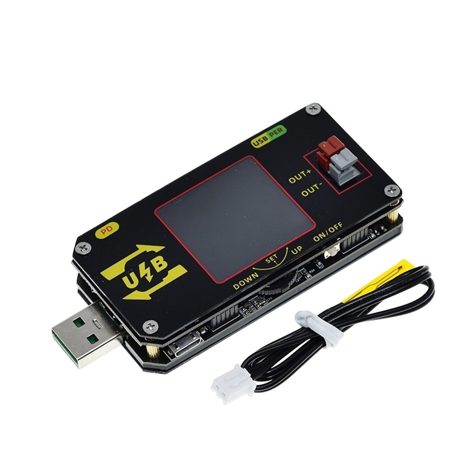 USB Color screen charging tester Numerical control voltage Buck and ...