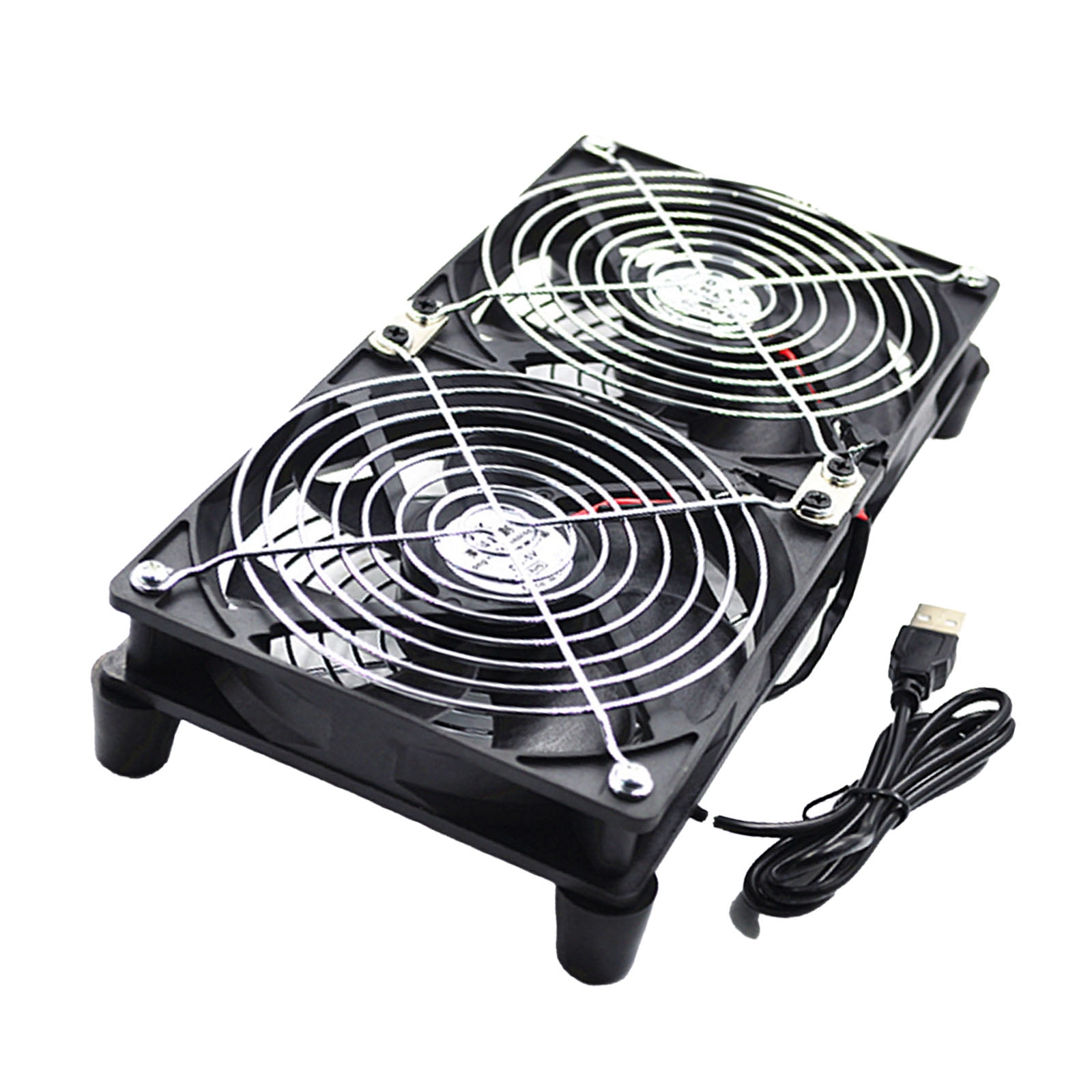 USB Computer Fans Double 120mm 5V USB Fans, 45CFM Big Fan Cooling Fan ...