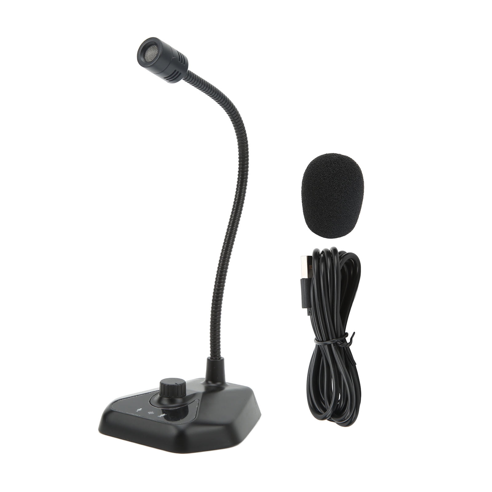 Dutchman Condenser Microphone with Gooseneck Mute Button for Streaming ...