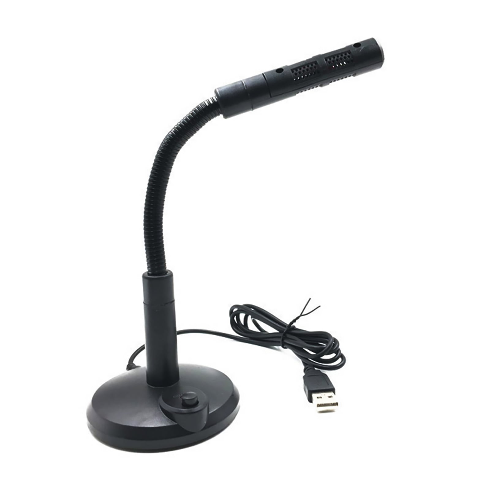 USB Computer Microphone with Mute Button 360° Flexible Gooseneck for ...