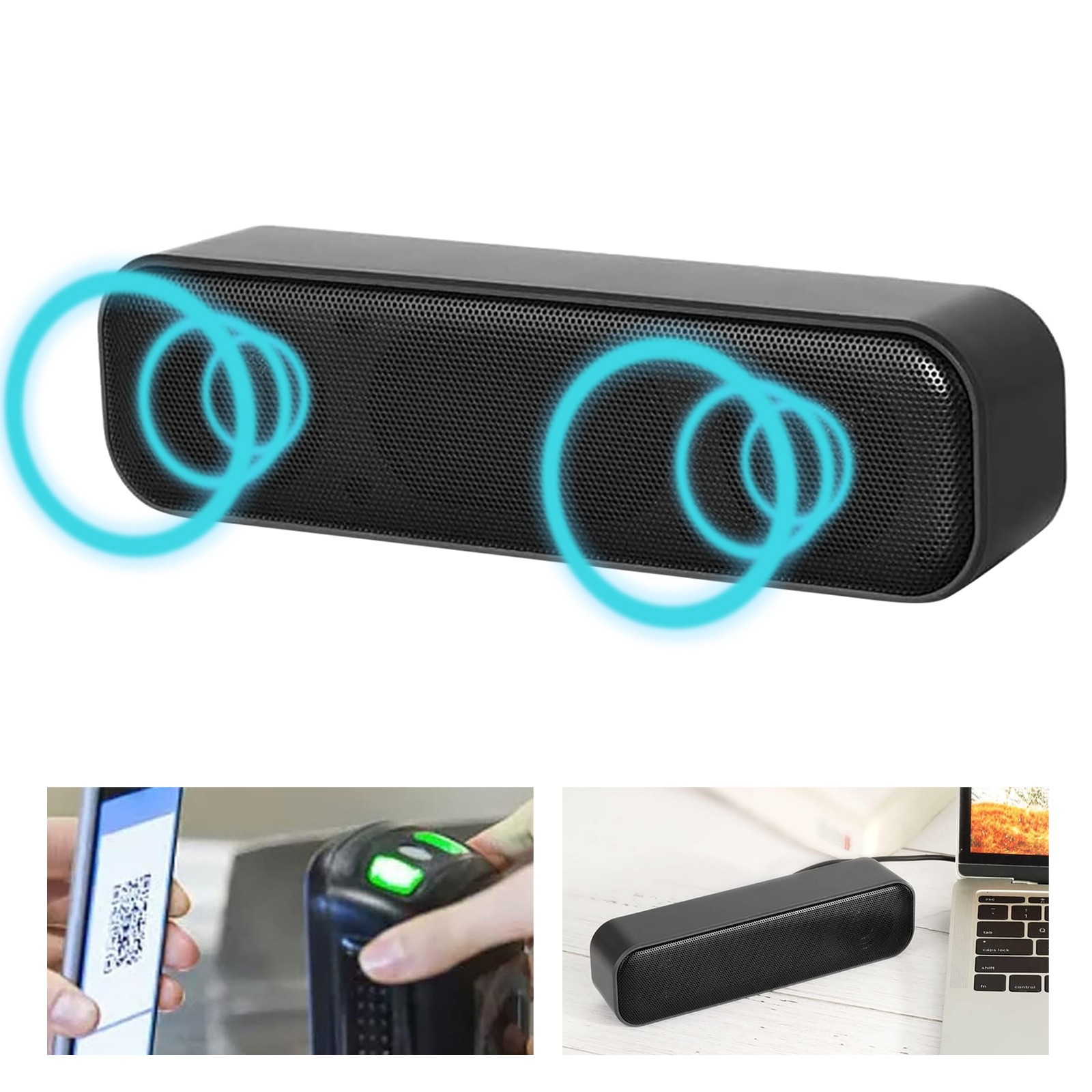 USB Computer Speaker 3D Surround Sound Audio Portable Desktop Companion ...