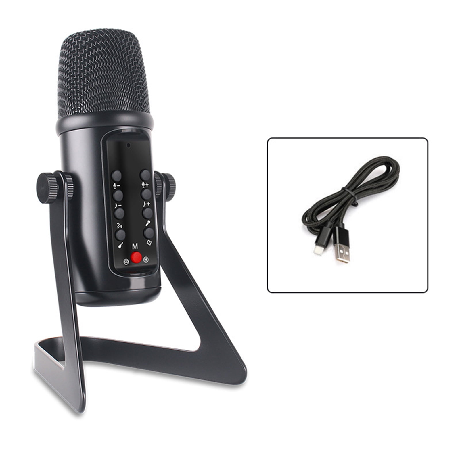 USB Condenser Microphone RGB High Sampling Rate Noise Reduction ...