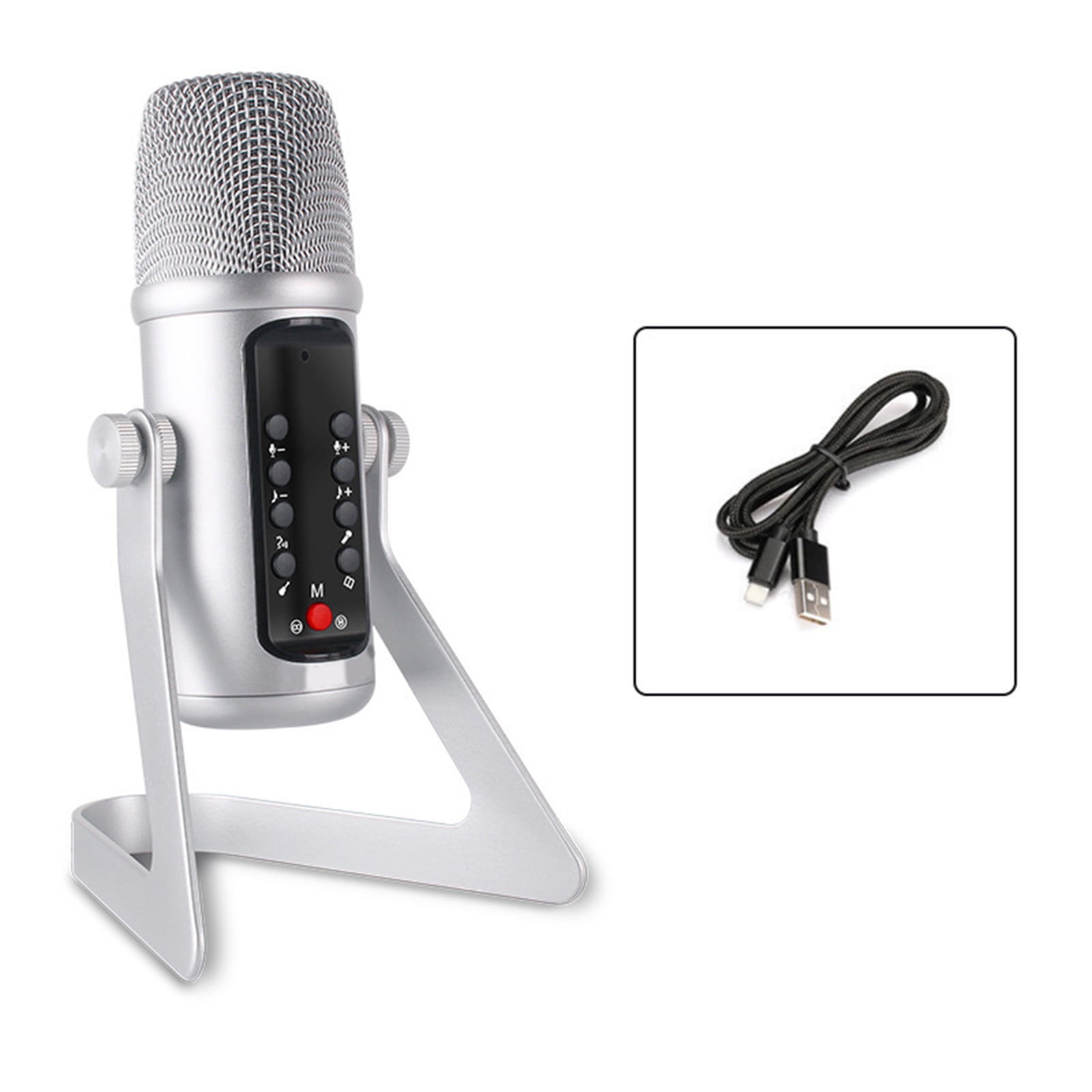 USB Condenser Microphone RGB High Sampling Rate Noise Reduction ...