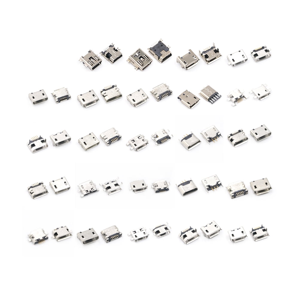 Usb Connectorfemale Smt Socket Usb Pin Smt Socket Set Pin Female Smt Usb Pin Female Iuppa