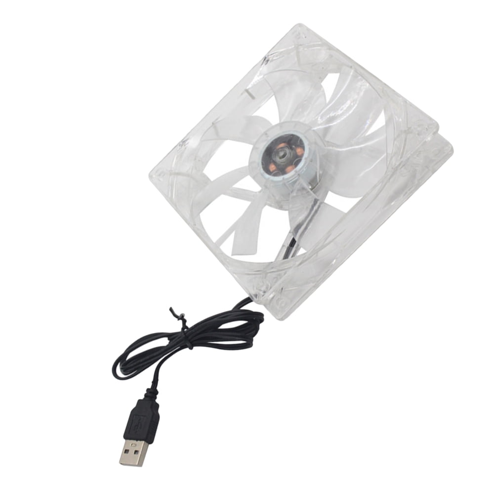 USB Cooling Fan Case 12cm for Router Chassis White Abs - Walmart.com