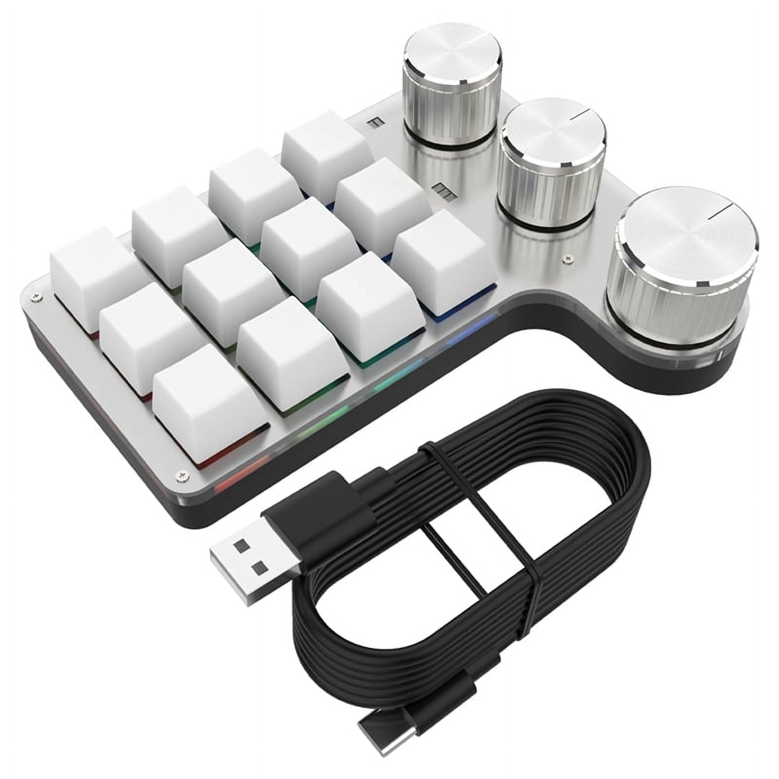 USB Custom Keyboard Volume Button Knob Programming Macro Gaming Hotswap ...