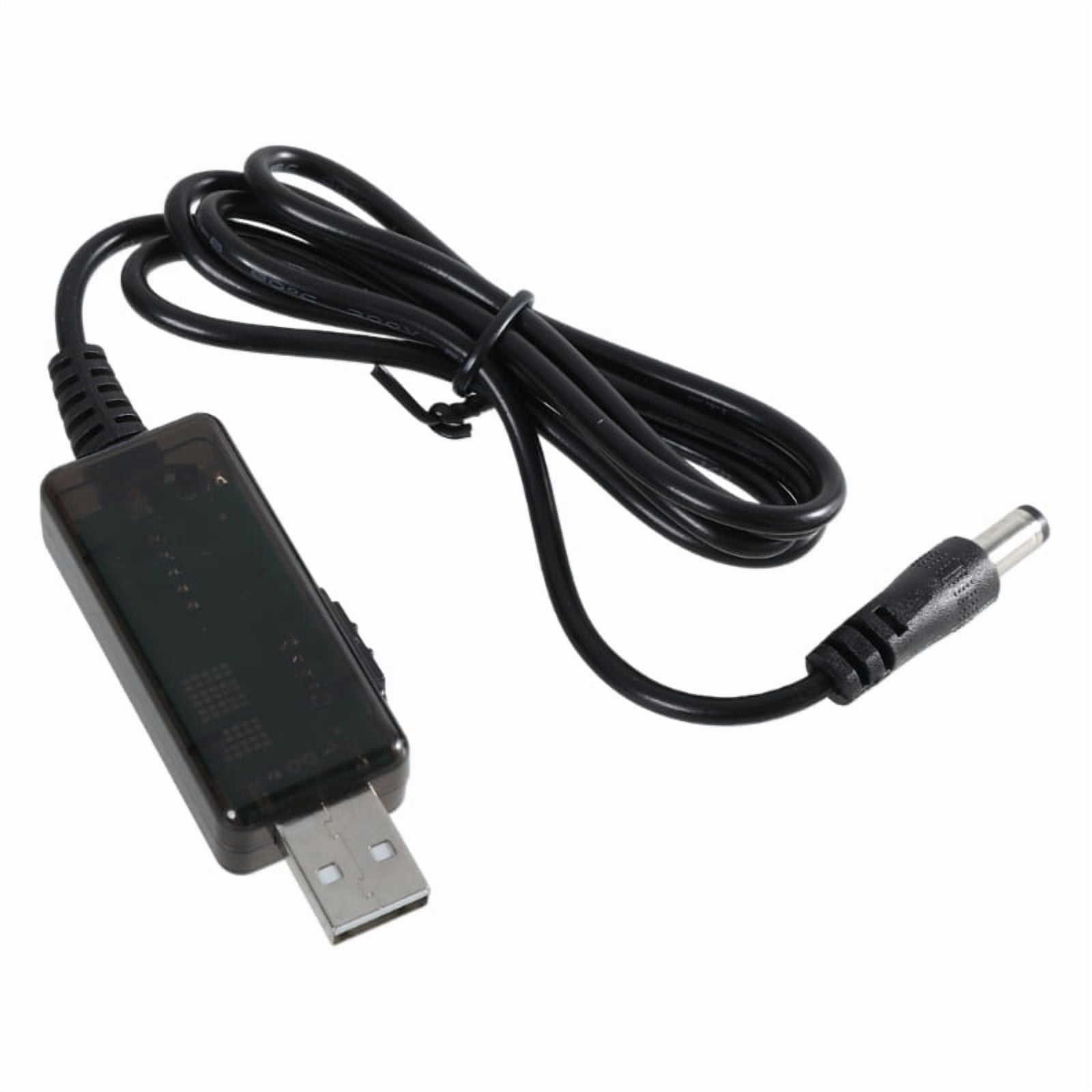 USB DC- Boost Converter Cable 5V to 9V 12V Adjustable Voltage Led ...